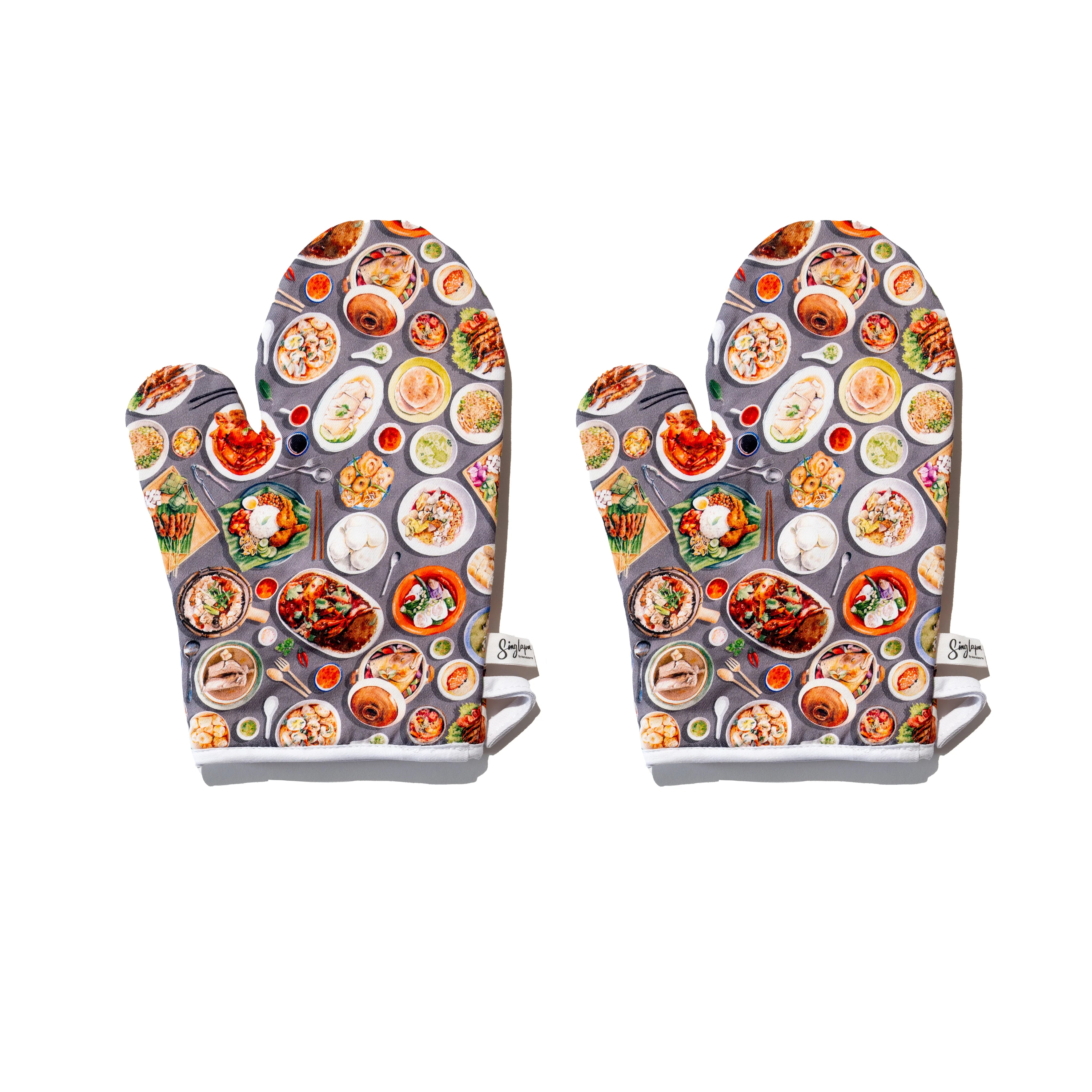 Singapore Hawker Food Oven Mittens (Set of 2) – Suterwala's